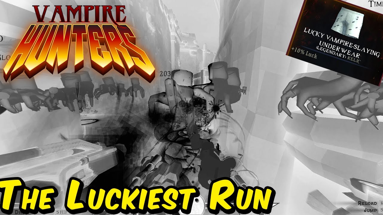 Luck is VERY OVERPOWERED in Vampire Hunters - YouTube