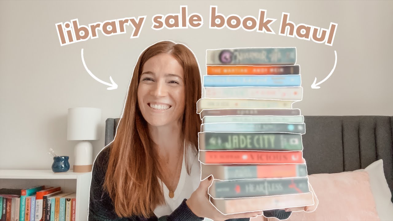 BOOK HAUL | local library book sale with a haul - YouTube