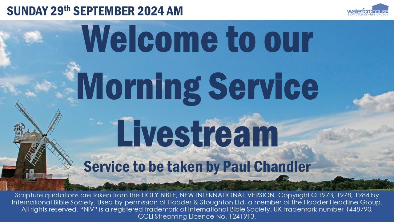 Morning Service, Sunday 29th September 2024 - Part 1 - YouTube