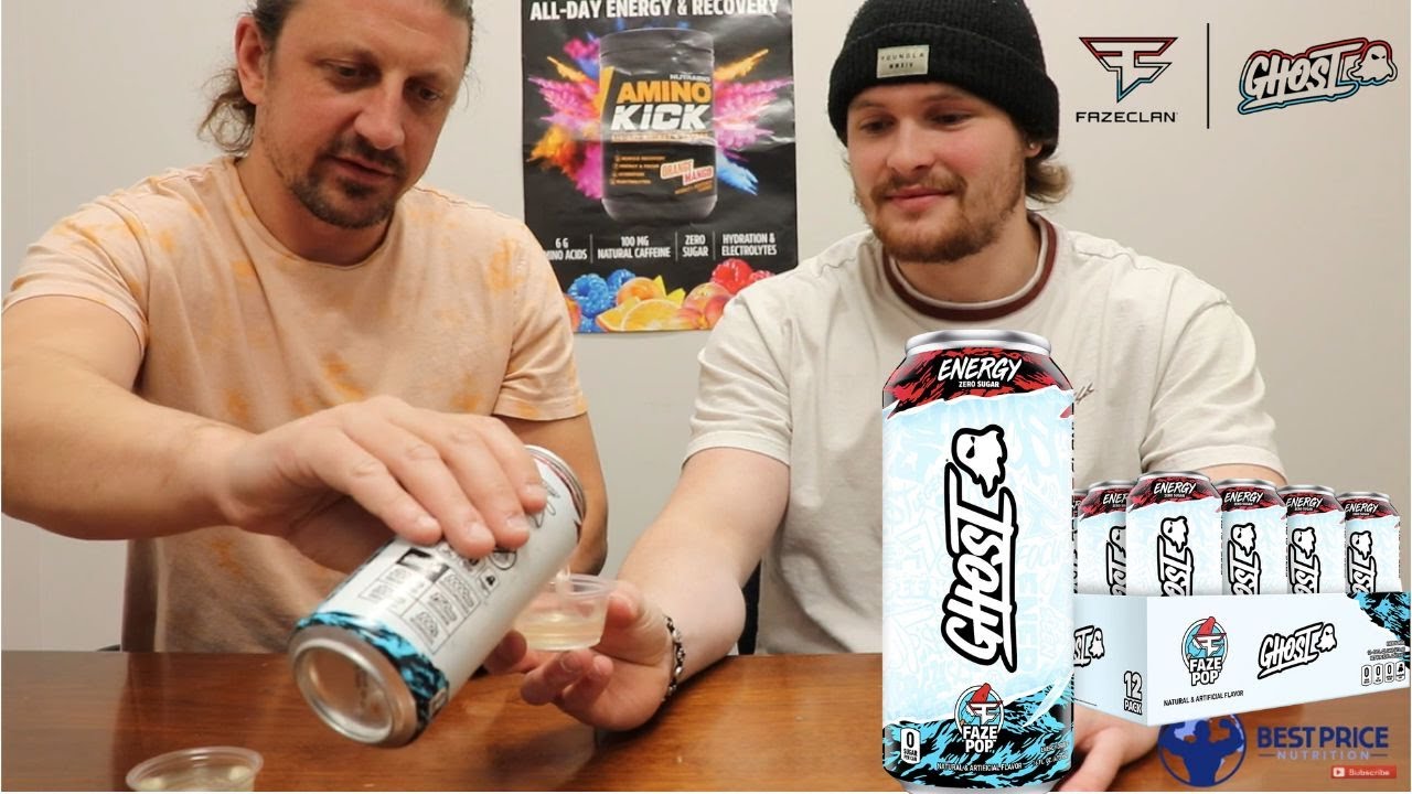 Ghost Energy Drink Faze Pop Flavor Review & Taste Test - YouTube