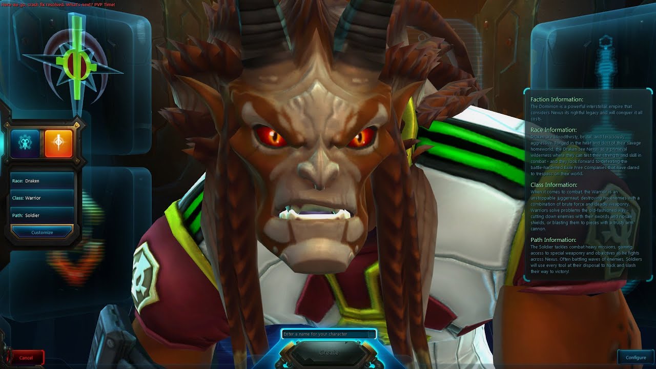 Wildstar Draken Warrior