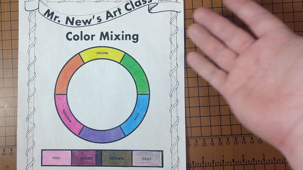 Colored Pencil Blending How To Make A Color Wheel Youtube