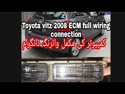 toyota vitz 2008 1NZ FE 1500cc Engine Computer wiring diagram - YouTube