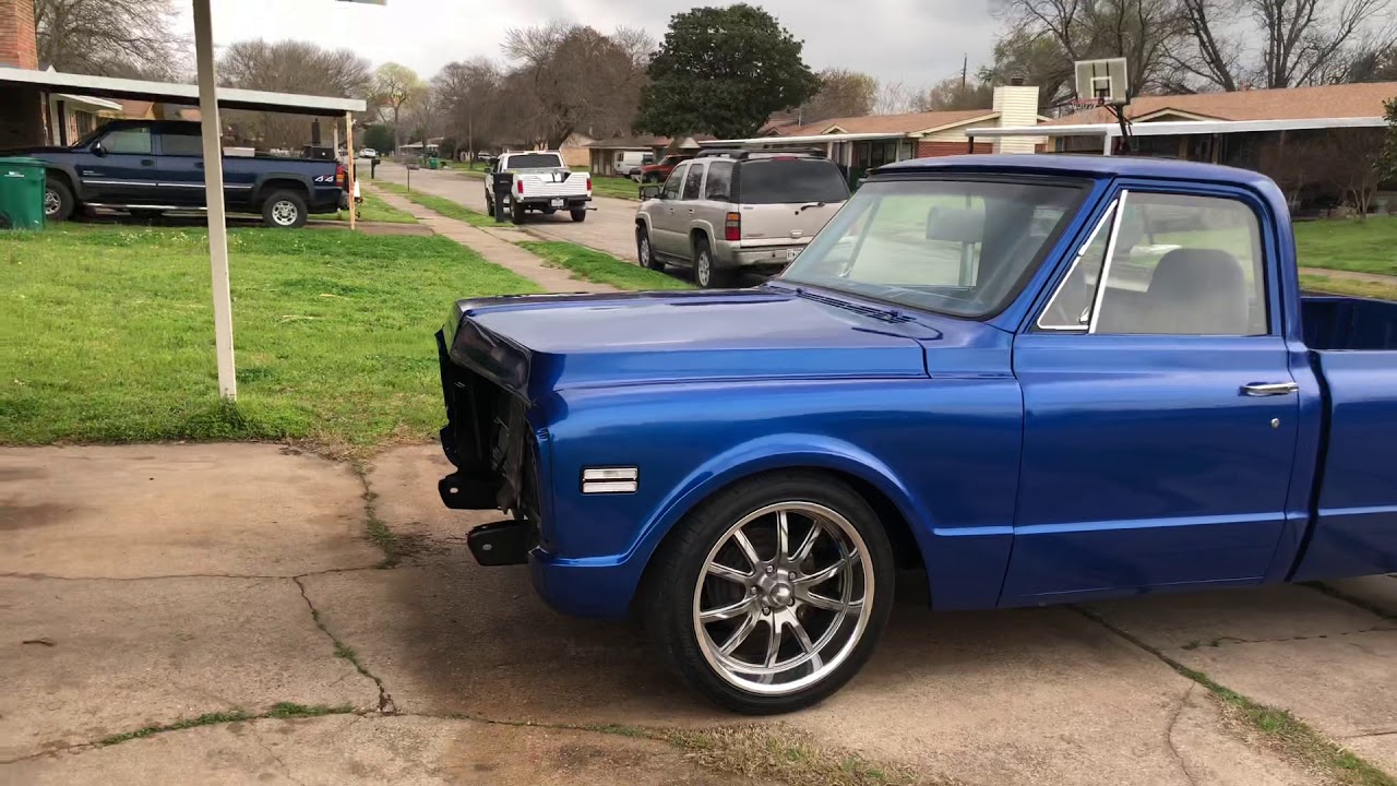 72 Chevy C10 Big Block drop setup - YouTube