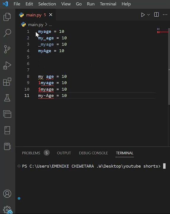 #Rules for #assigning #variable @EMECHICODE - YouTube