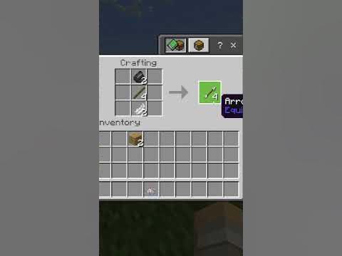 How To Make Slow Falling Arrows In Minecraft #Shorts - YouTube