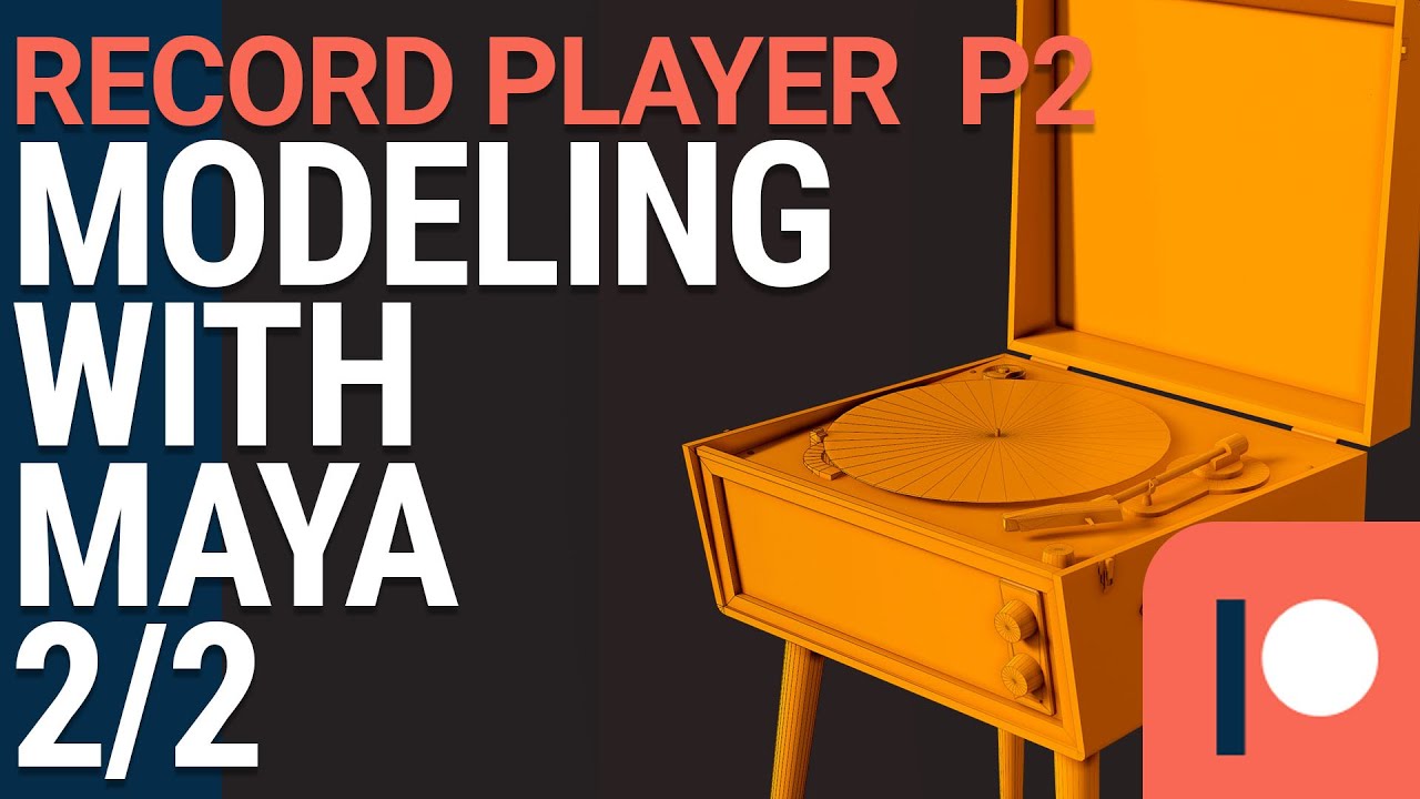 Record Player - 2/2 Modeling with Maya Part 2 - Realtime Video - YouTube