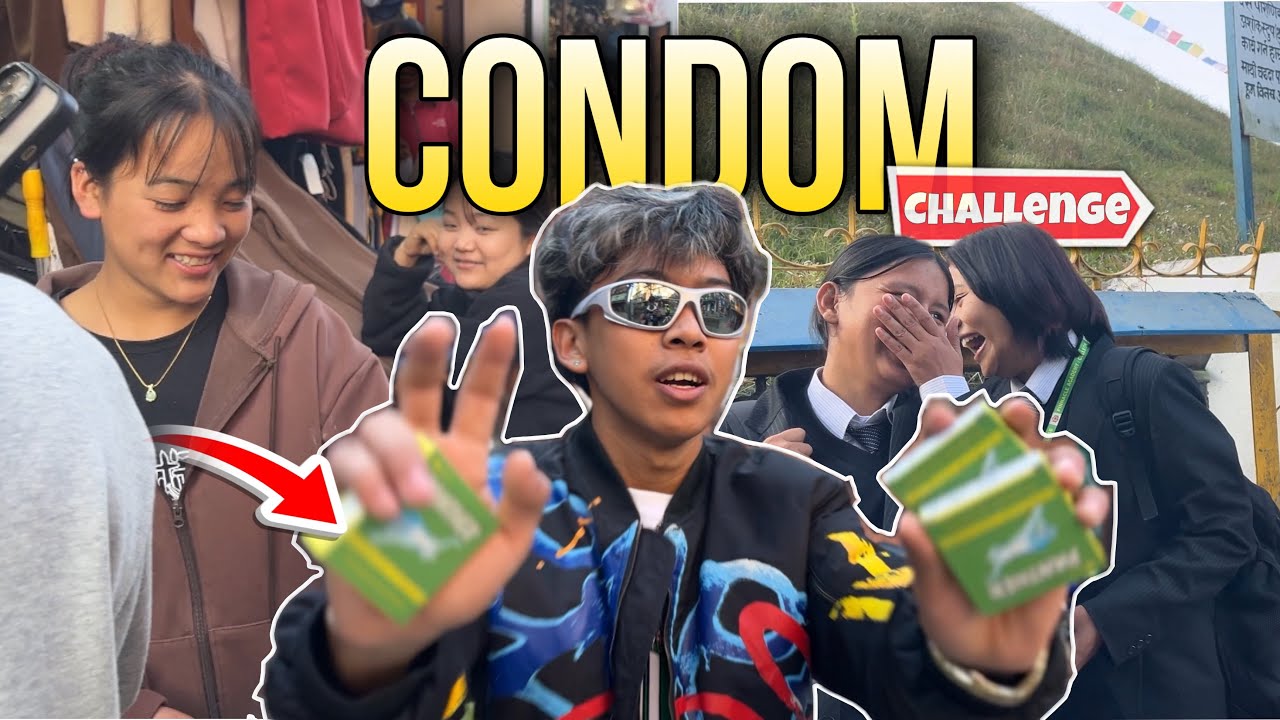 Public »Con*om« Challenge, Single Vs Mingle😜@suneel_thapa_magar - YouTube