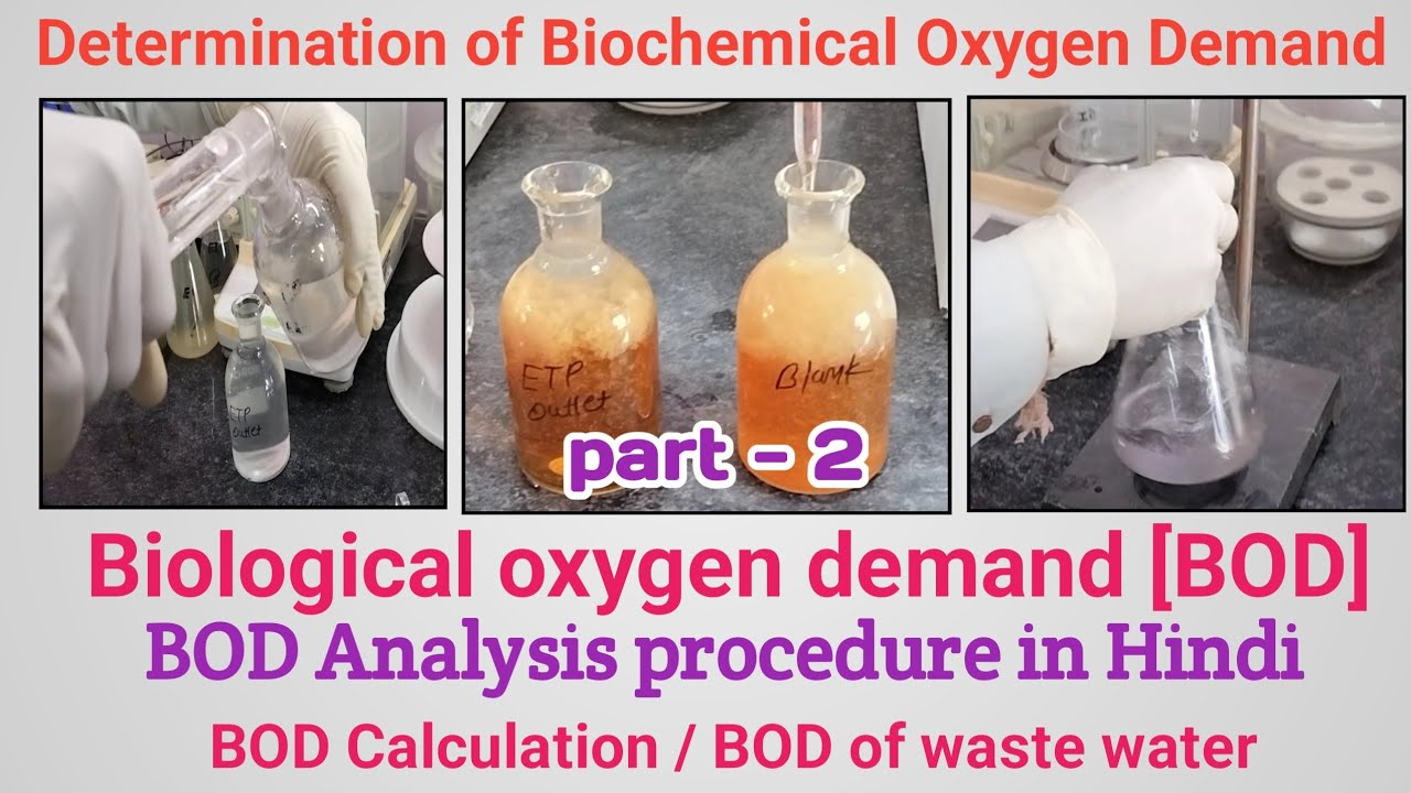 Determination of Biochemical Oxygen Demand (BOD) part-2 | BOD Analysis ...