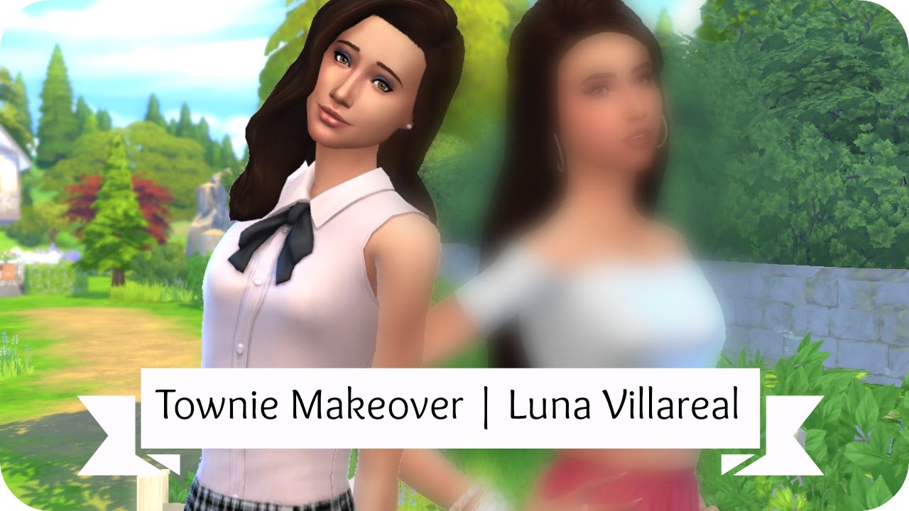 Sims 4 Townie Makeover | Luna Villareal - YouTube