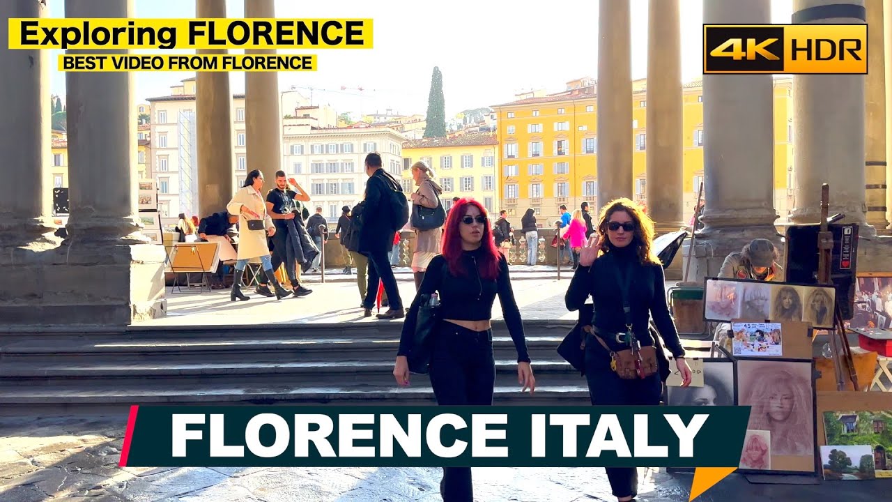 Florence, Firenze Italy 🇮🇹 Virtual Walking, Full Tour 170 minutes [CC ...