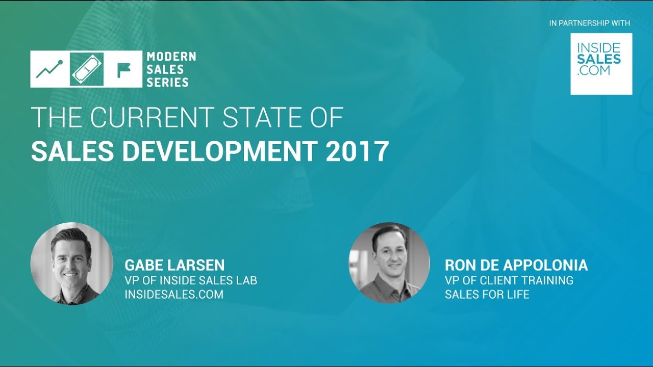 Modern Sales Series: The State of Sales Development 2017 - YouTube