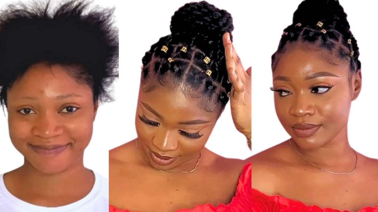 How To: Mini Two Strand Twist on Short Natural Hair + Afro Kinky Twist ...
