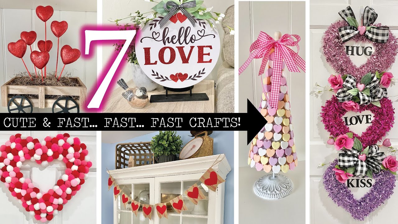 CUTE and FAST FAST FAST CRAFTS! 💗 Traditional Valentine's Day Dollar ...