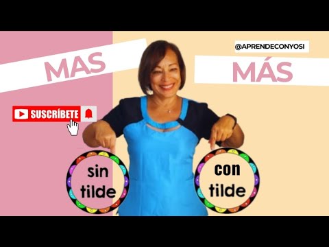 MÁS o MAS con tilde o sin tilde- Conoce el uso correcto. - YouTube