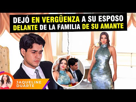 Dejó en vergüenza a su esposo delante de la familia de su amante.