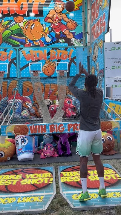 Carnival Basketball is NOT rigged #basketball #carnival #games - YouTube