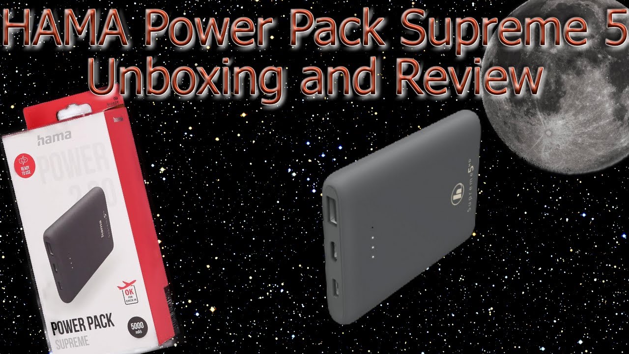Hama Power Bank Supreme 5 HD unboxing/review - YouTube