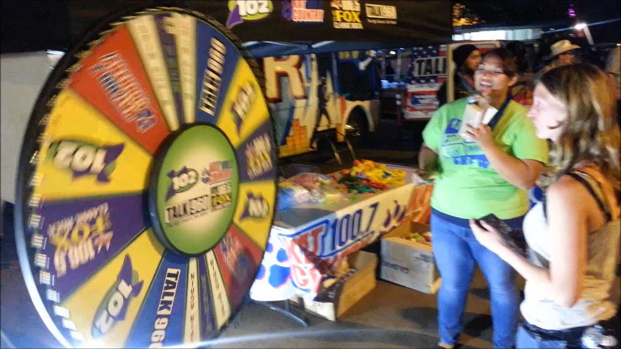 PRIZE WHEEL AT THE SAN BERNARDINO COUNTY FAIR - YouTube