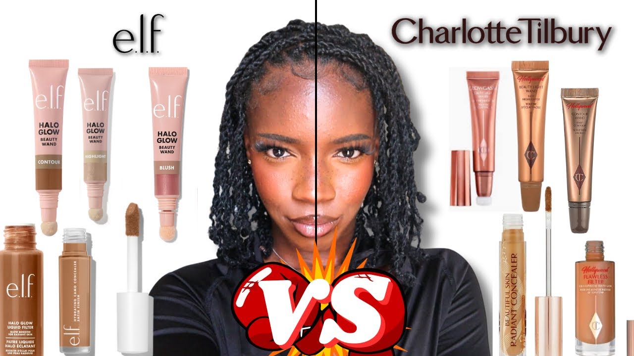 charlotte tilbury vs elf: battle of the brands - YouTube