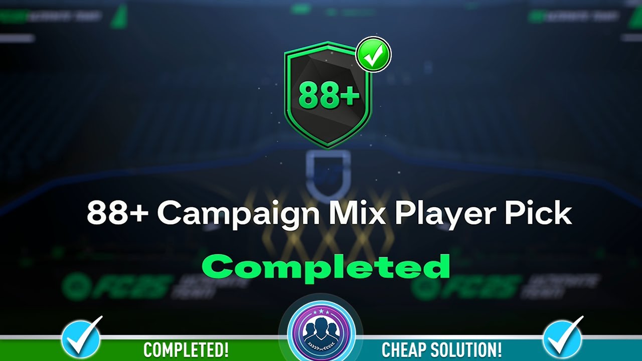 88+ Campaign Mix Player Pick SBC Opened - Cheap Solution & SBC Tips ...