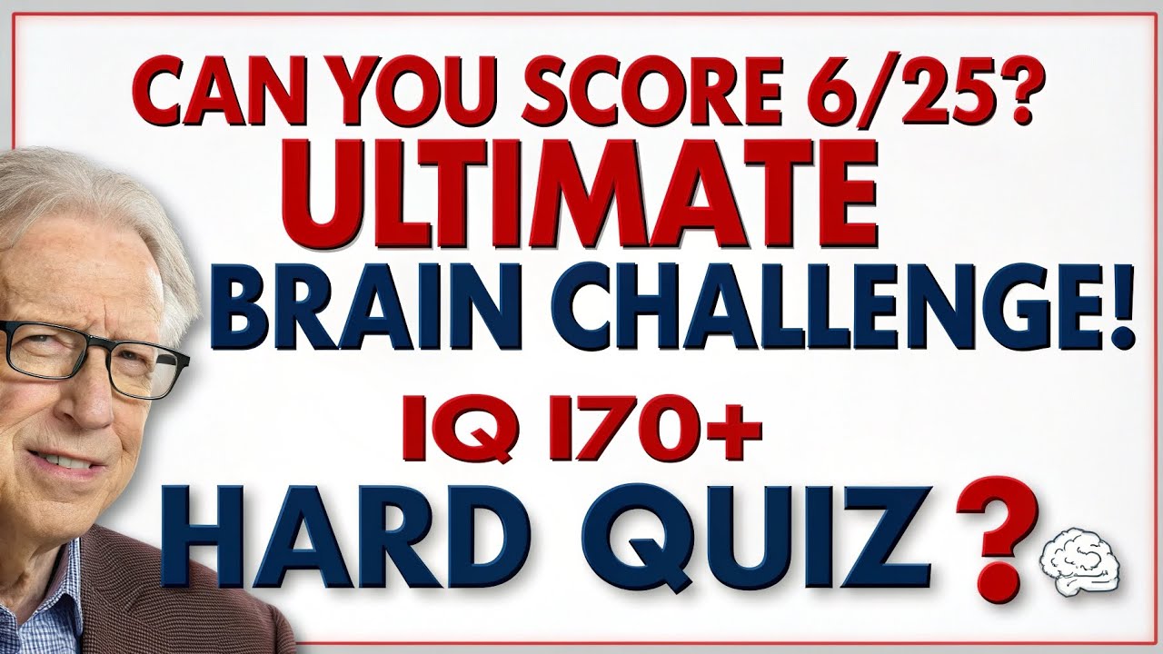 Can You Score 6/25? | Ultimate Brain Challenge - YouTube
