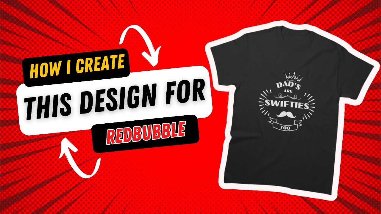 How I Create this Design for Redbubble using Canva | T-Shirt Design with Canva #redbubble #canva ...