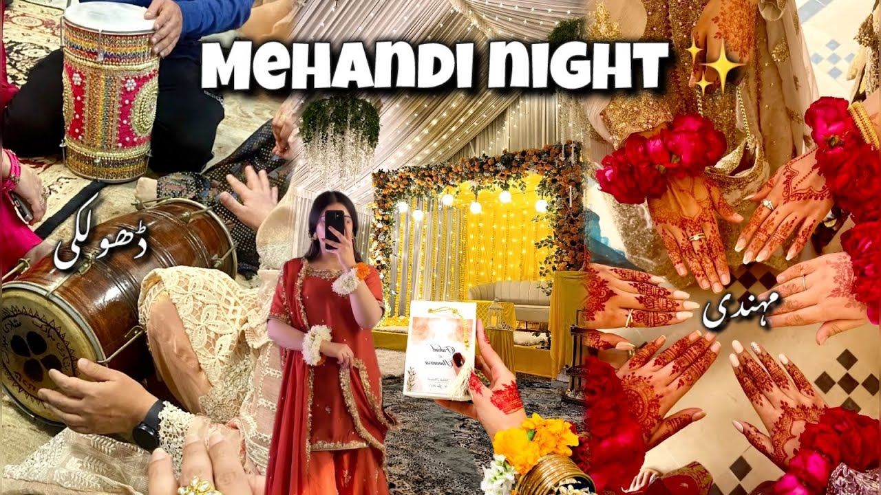 Mehndi Night Vlog | Dholki, Desi Tappay & Full Pakistani Wedding Vibes ...