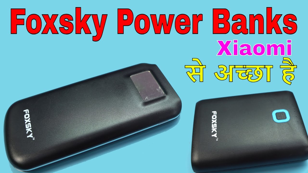 FoxSky 10000 mAh Power Banks (FSY10/FSI10+): Unboxing & Review.. - YouTube