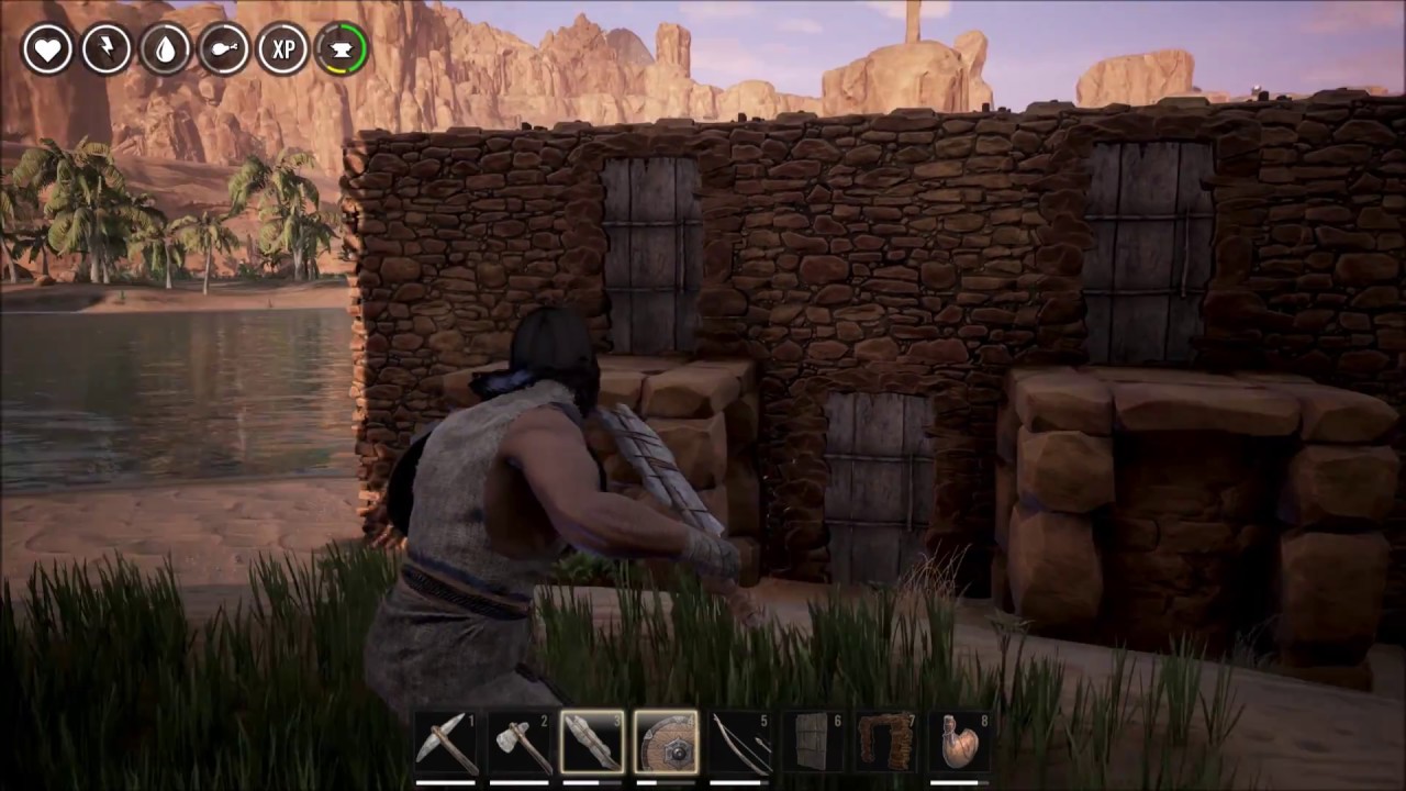 Conan Exiles: Basic Base Building - YouTube