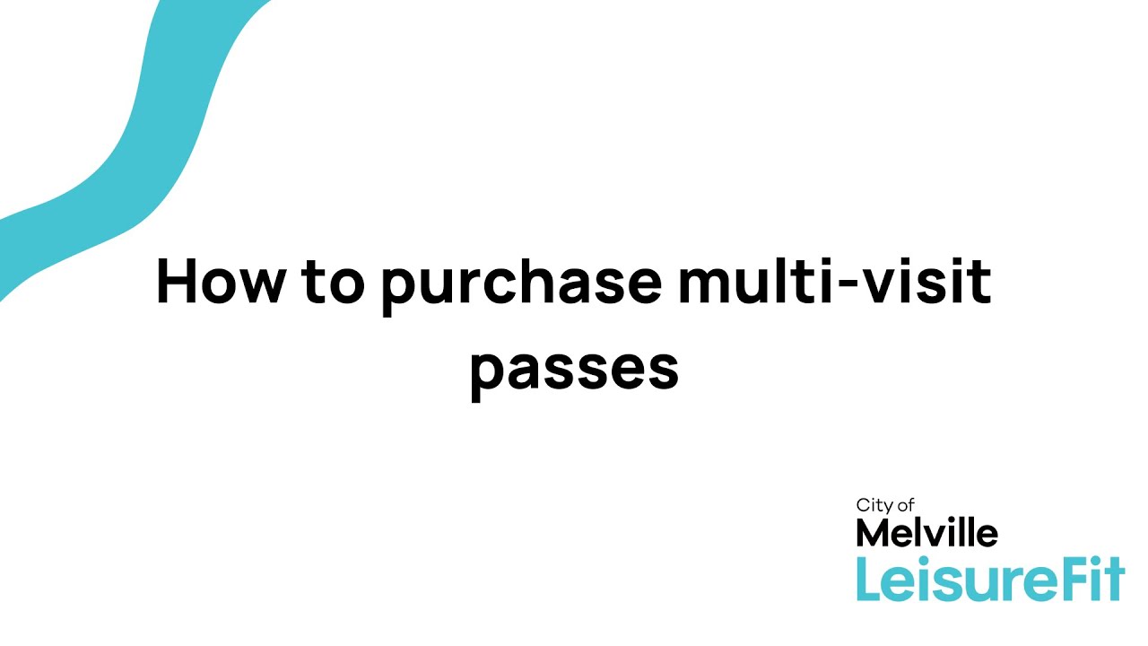 How to purchase multi-visit passes - YouTube