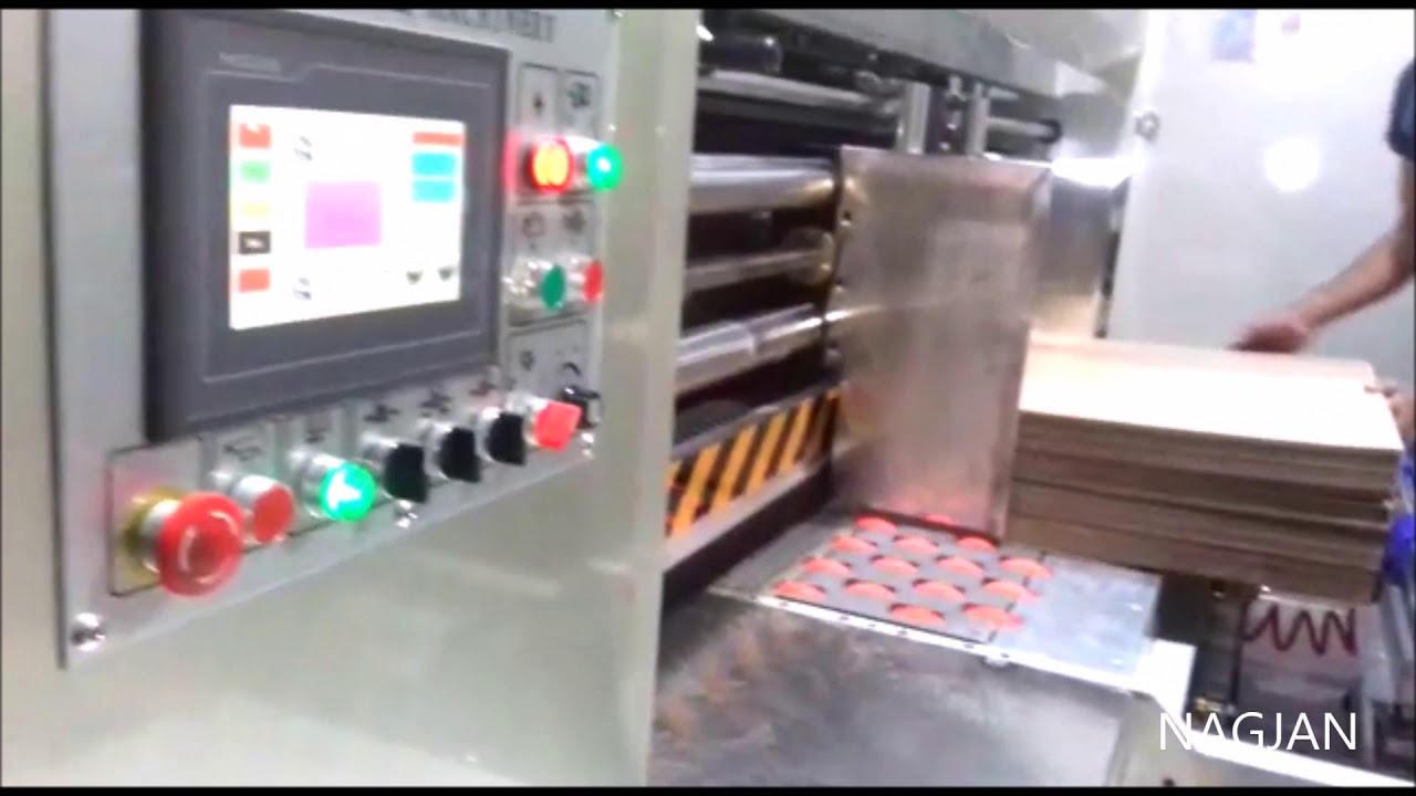 ECONOMICALLY AUTO FOUR COLOUR PRINTER SLOTTER RDC MACHINE - YouTube