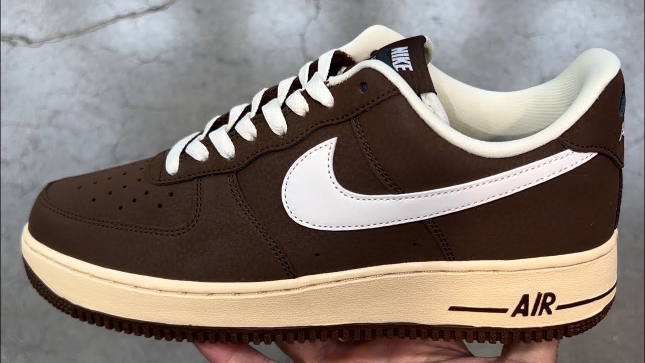 Nike Air Force 1 Low Cacao Wow Brown Shoes - YouTube