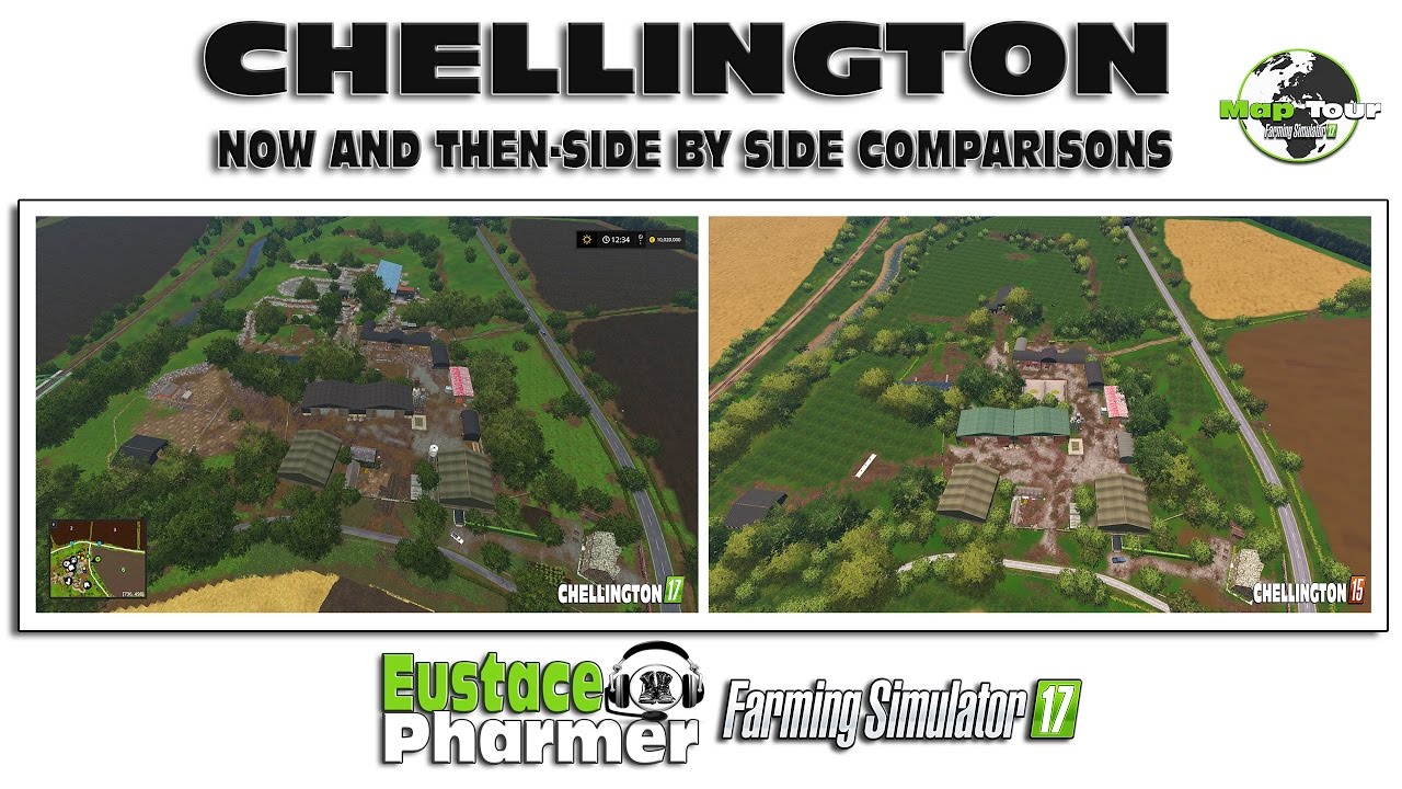 Chellington Now and Then-Side by Side Comparison 17 and 15 versions ...