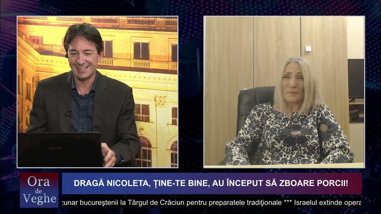Ora de veghe - "Dragă Nicoleta, ține-te bine, au început să zboare porcii!" - YouTube