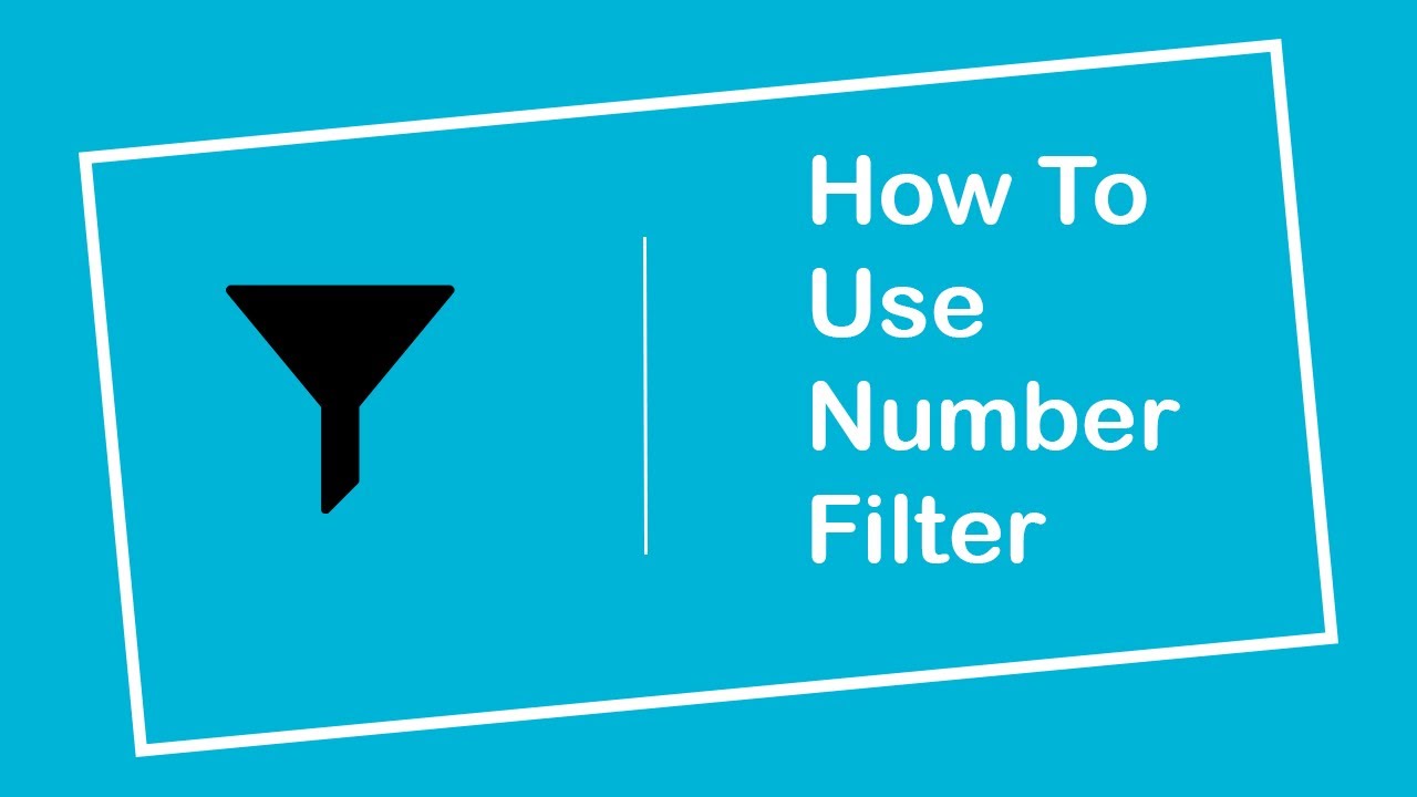 Number filter || chatbotwonder - YouTube