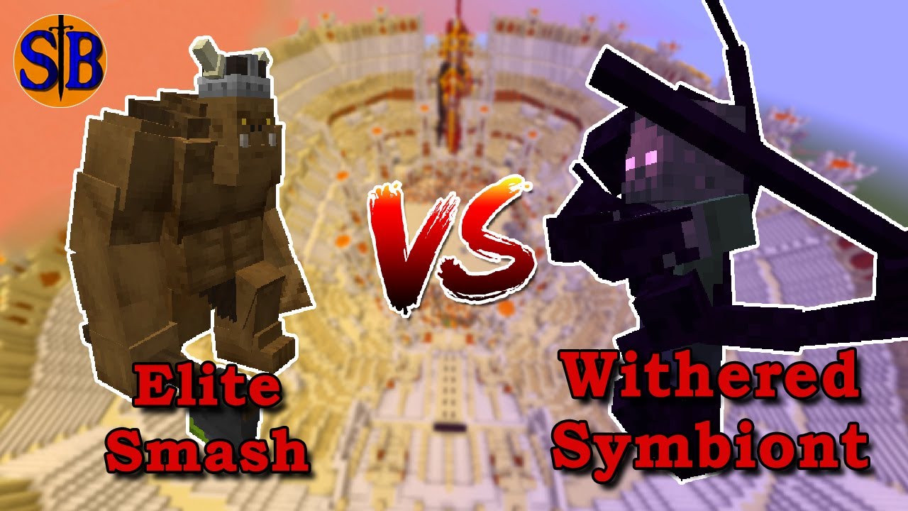 Elite Smash vs Wither Symbiont | Minecraft Mob Battle - YouTube