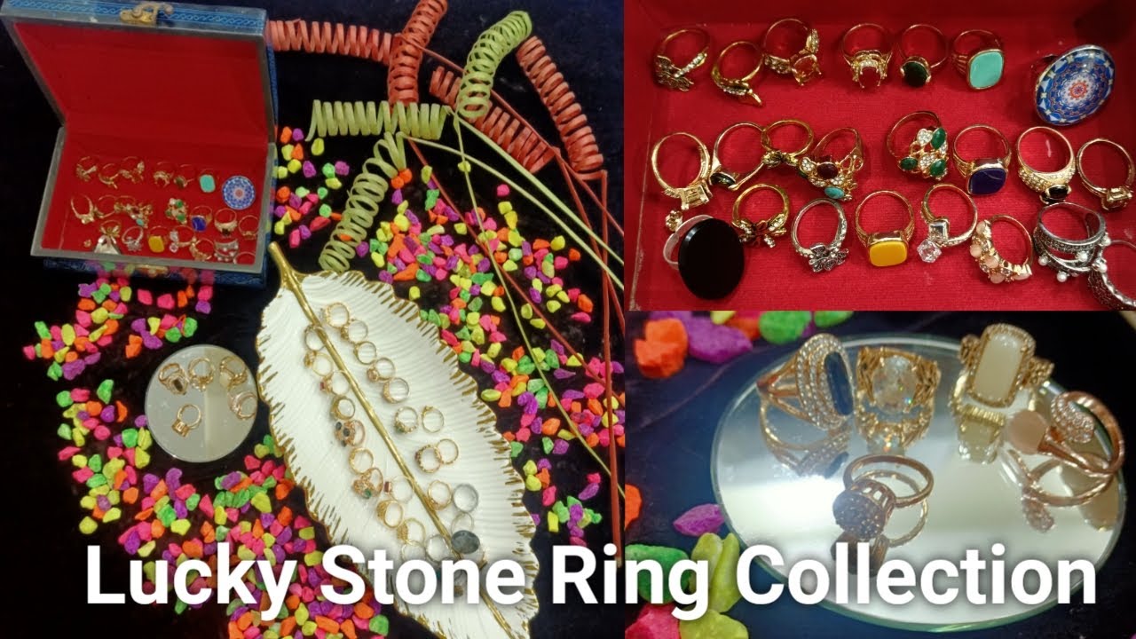 Lucky Stone Ring Collection || Trendy Stone Ring Collection ...