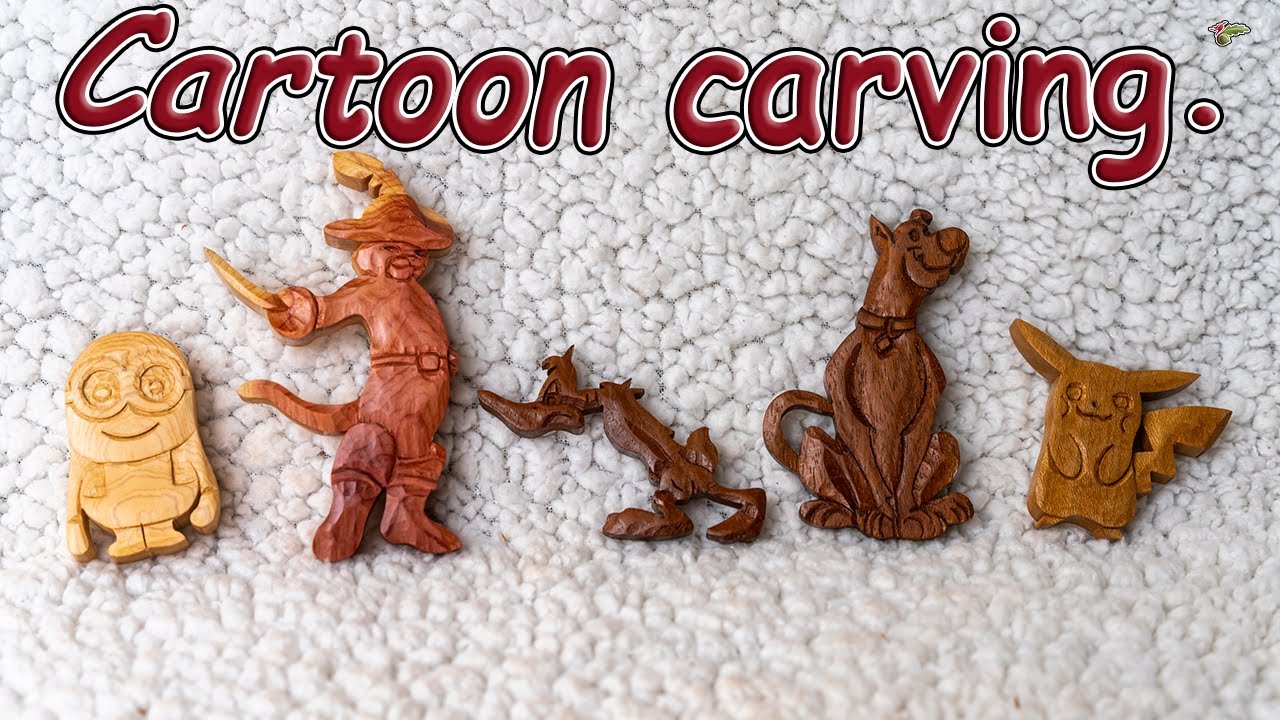 How to hand carve cartoon characters. - YouTube