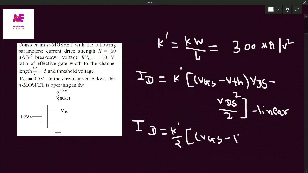 Analog Circuit | MOSFET Behavior | 4 - YouTube