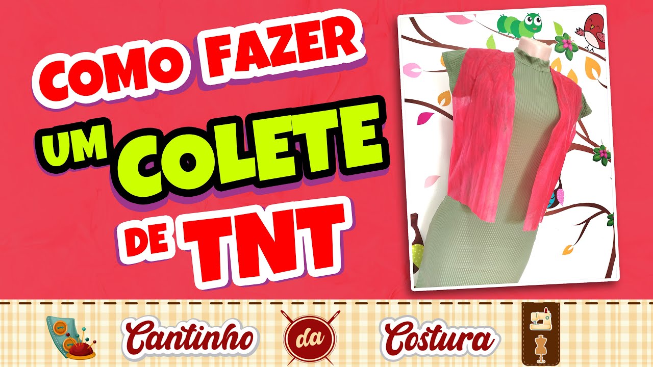 Como Fazer Colete de TNT - YouTube