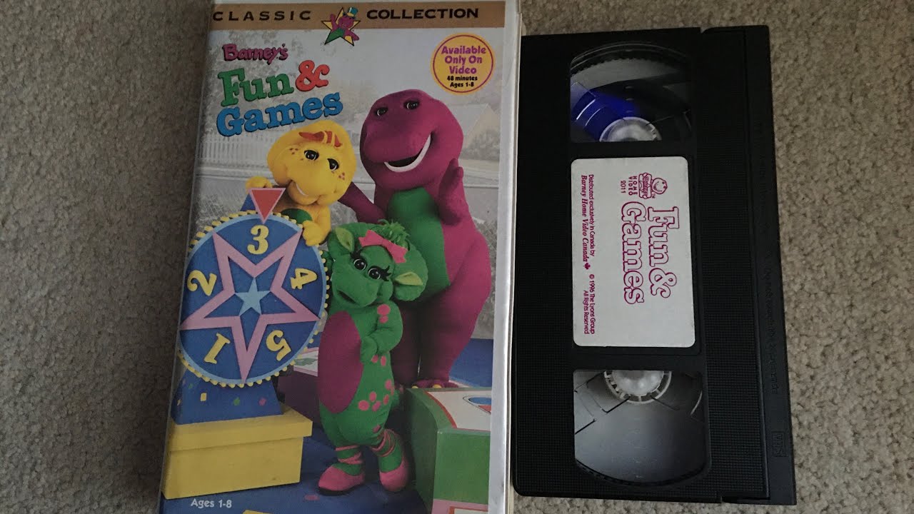 Opening And Closing To Barney’s Fun & Games 1996 VHS - YouTube