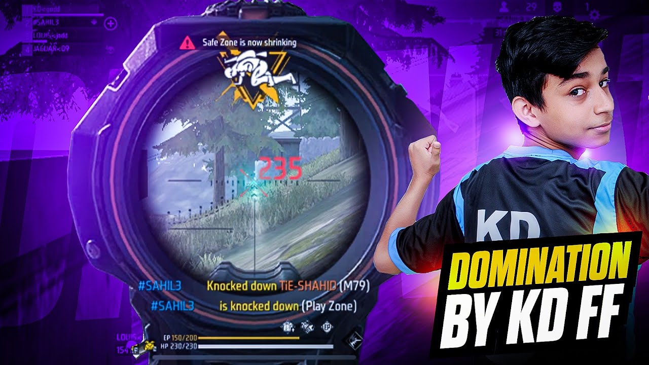 DOMINATION BY KD FF || TOURNAMENT HIGHLIGHTS || - YouTube