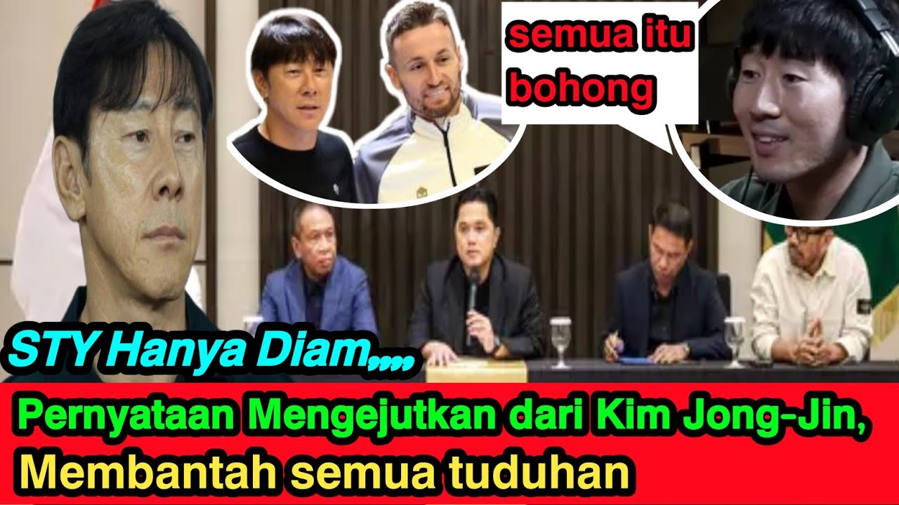 🔴STY hanya diam‼️alasanya bikin terharu | Pernyataan mengejutkan dari Kim Jong-Jin. - YouTube