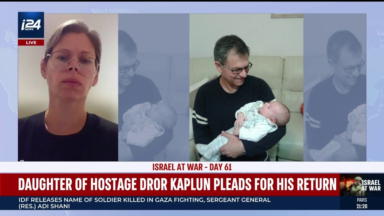 ‘Begging for some certainty’ - daughter of hostage Dror Kaplun - YouTube