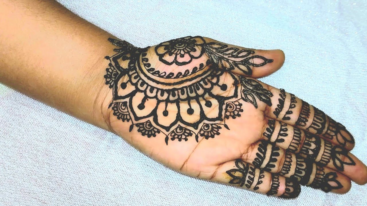 Mandala Mehndi Design | front hand mehndi design| simple and easy ...