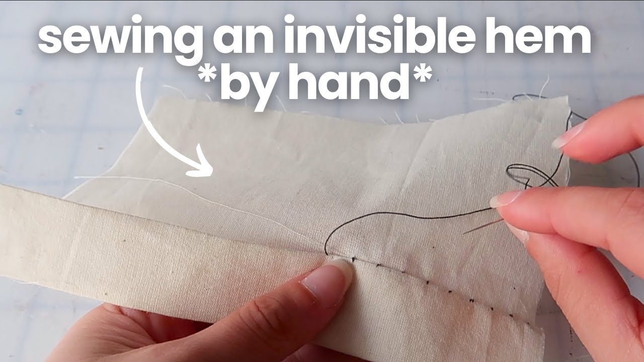 how to sew an invisible hem by hand | Fashion Design 101 - YouTube