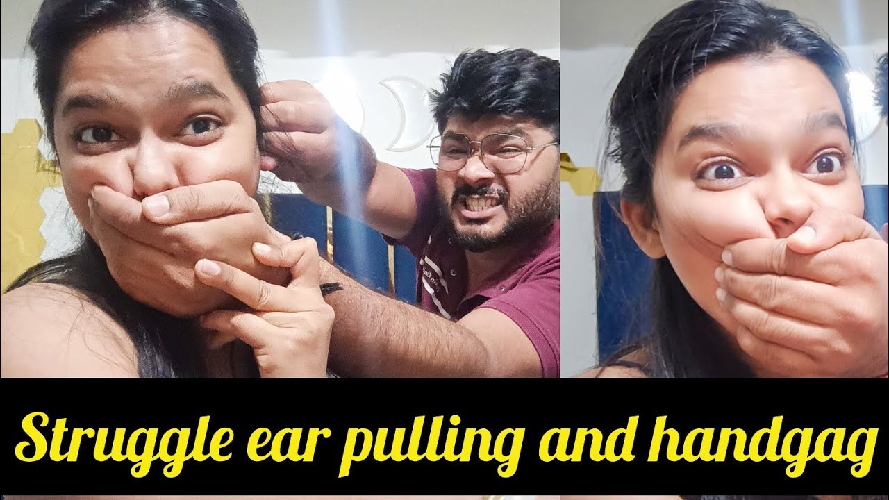 #custom 😃Handgag challenge|| struggle video|| mouth and hand tie ...