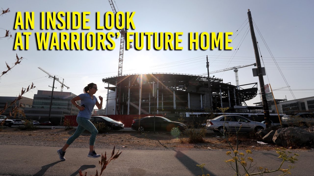 Check out the Golden State Warriors' new arena under construction - YouTube