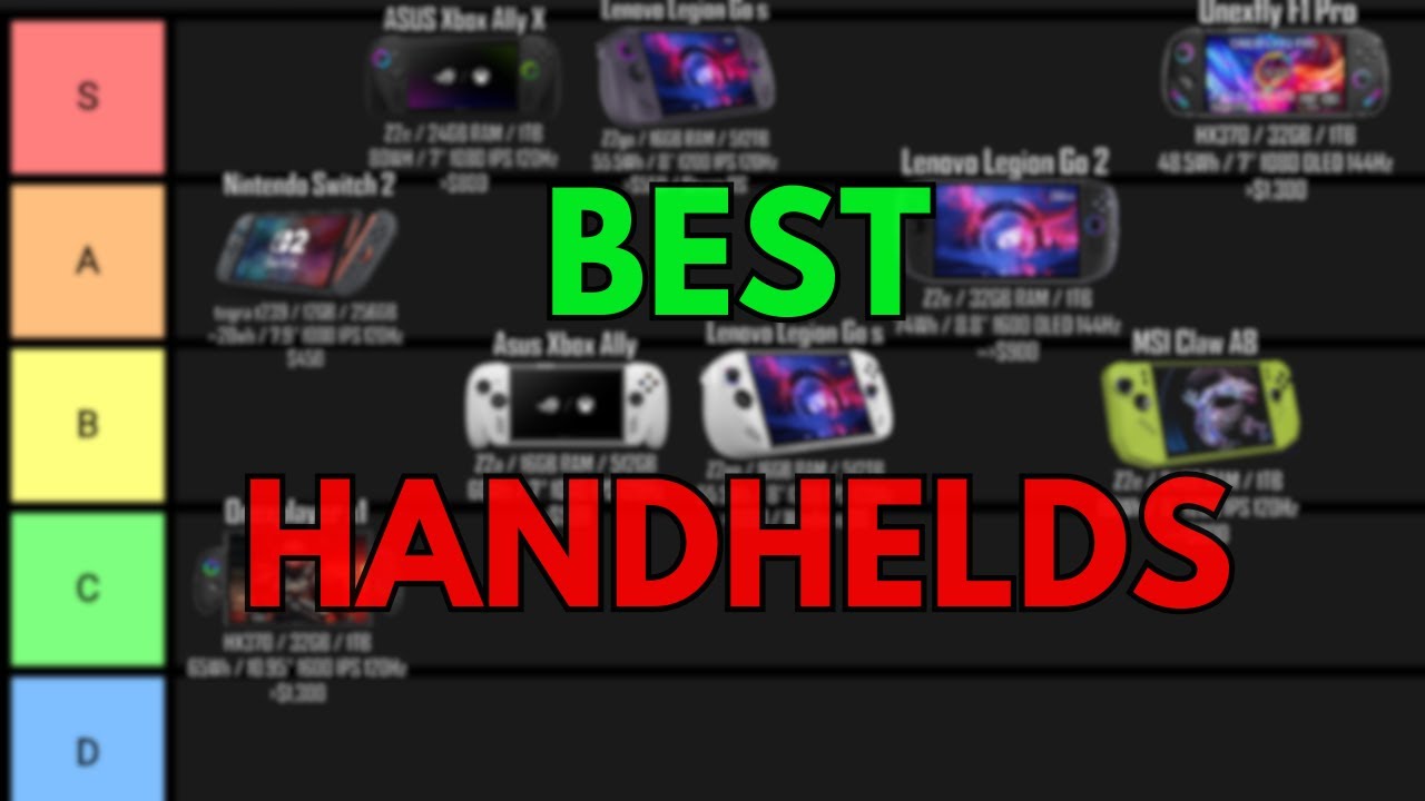 Ranking all the Best Gaming Handhelds of 2025 (Huge Changes) - YouTube